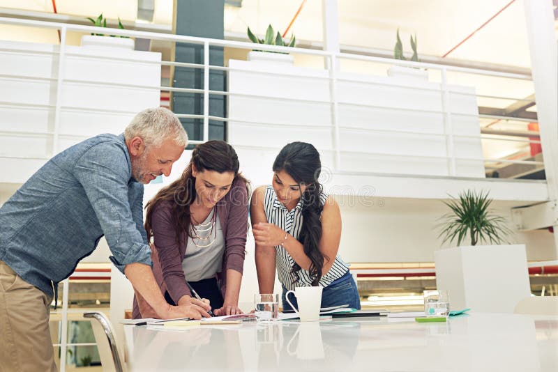 Combining Skills and Expertise To Deliver Top Results. Two Young ...