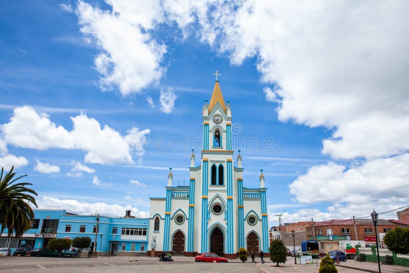 Combita, Boyaca, Colombia - 8th of August 2023:View of the Immaculate ...