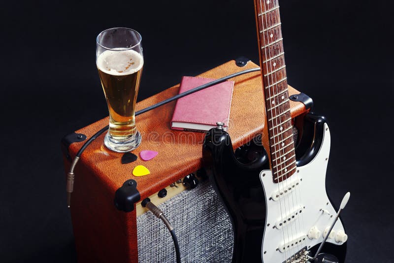 Combo Amplifier for Bass Guitar with Equalizer Stock Photo - Image of ...