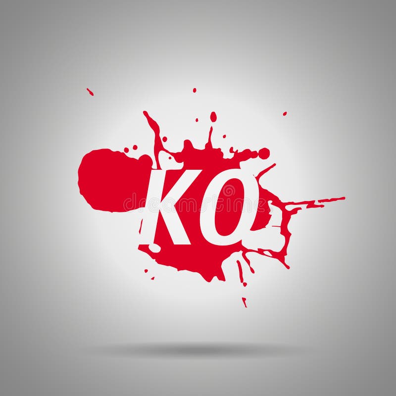 Combo fatality ko icon stock vector. Illustration of strong - 88914662