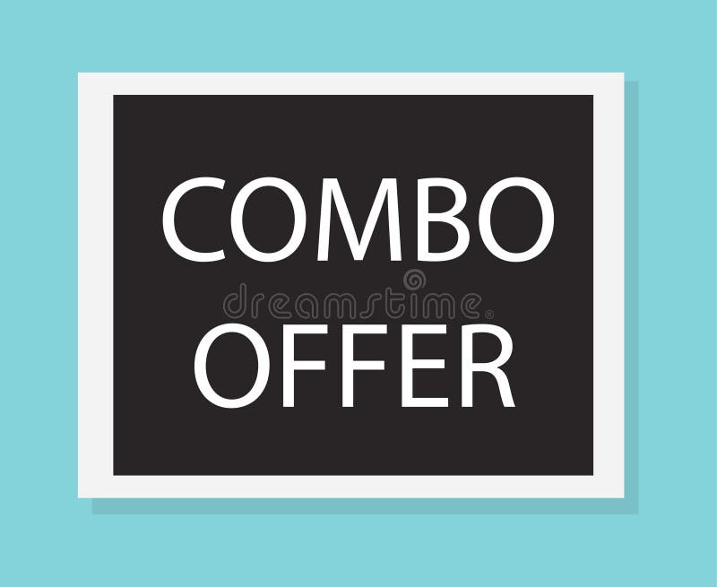 Combo offer concept stock vector. Illustration of text - 119518881
