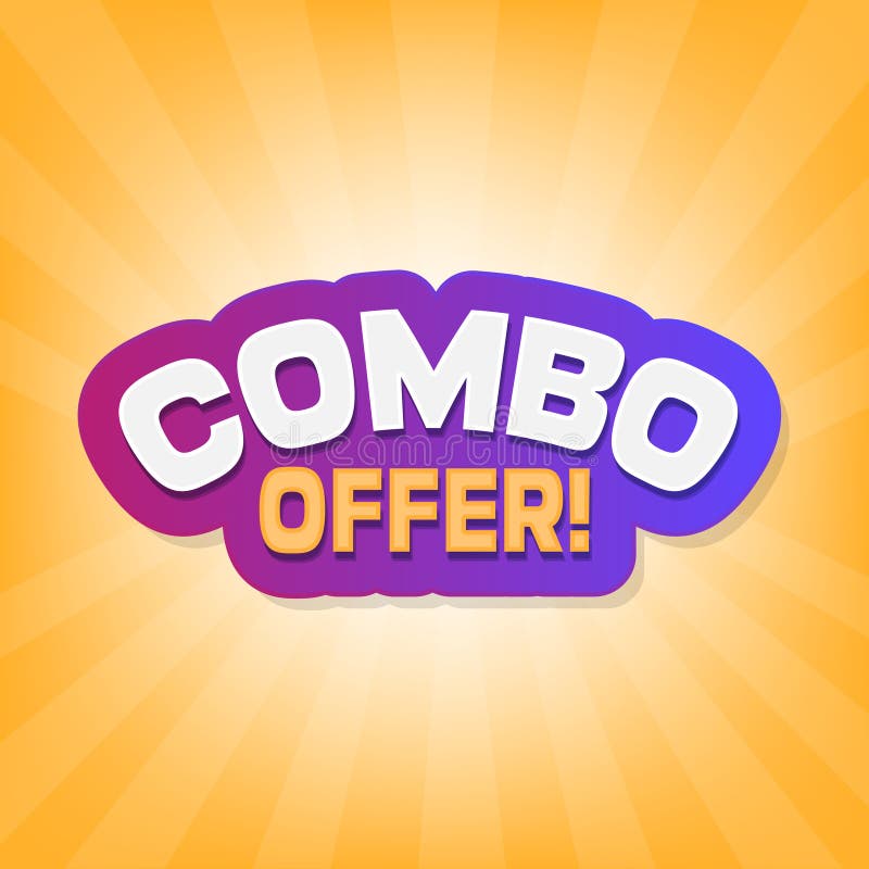 Combo Offer Vector, Icons and Images Stock Illustration - Illustration ...