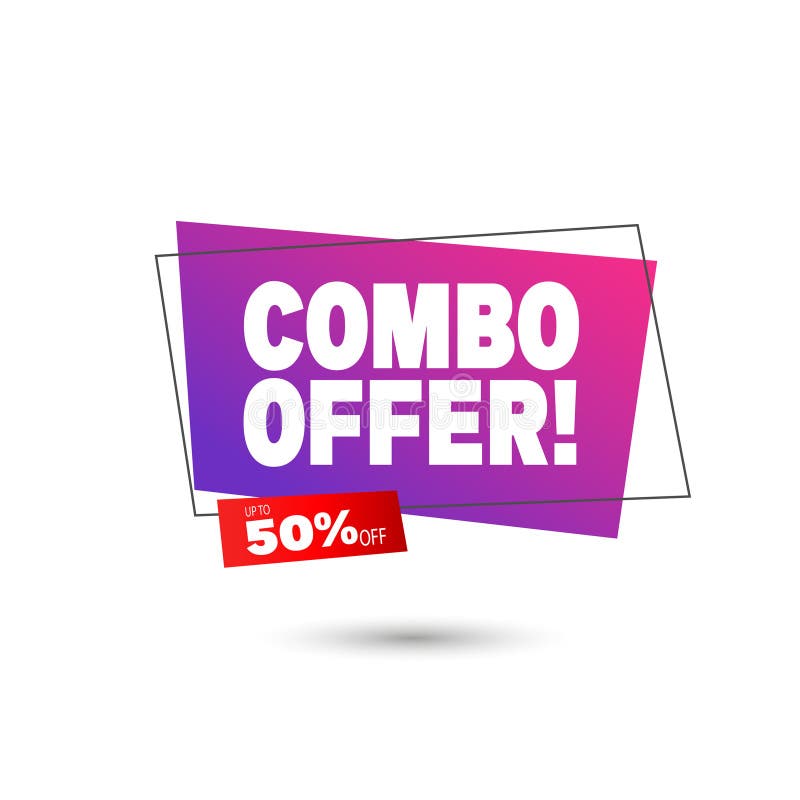 Combo Offer Vector, Icons and Images Stock Illustration - Illustration ...