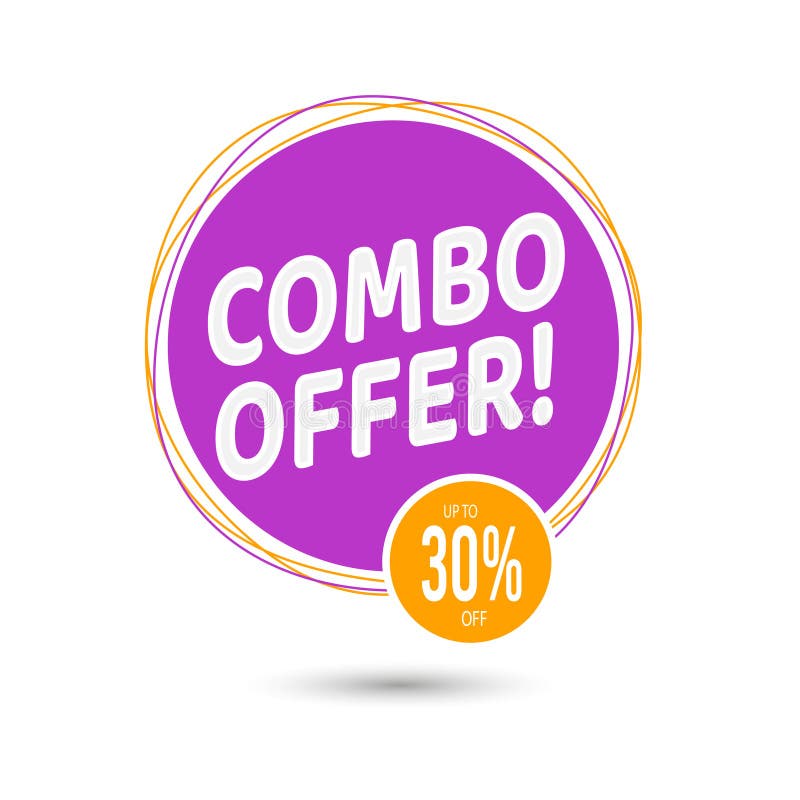Combo Offer Vector, Icons and Images Stock Illustration - Illustration ...