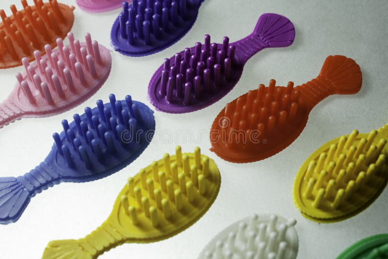 Set of colorful combs stock image. Image of elegance - 29763117