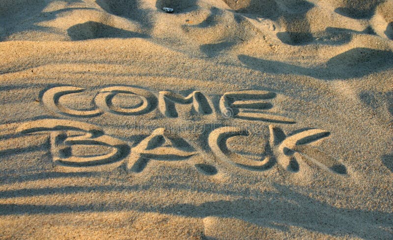 Come back soon stock image. Image of billboard, message - 23391455