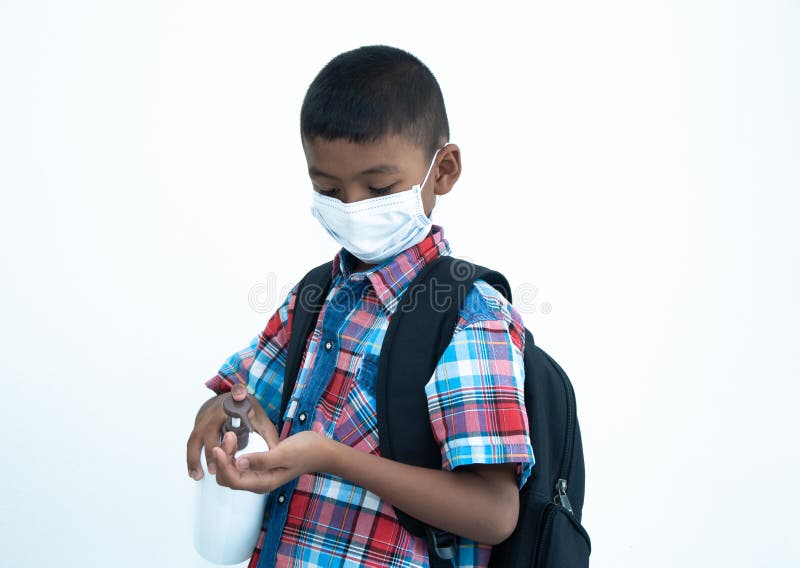 Cute Little Boy Coronavirus Protect Stock Image - Image of cute ...