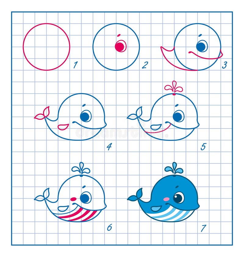 Come Disegnare Una Balena. Lezione Di Disegno Passo Per Passo Per I ... Come Disegnare Una Balena. Lezione Di Disegno Passo Per Passo Per I ...
