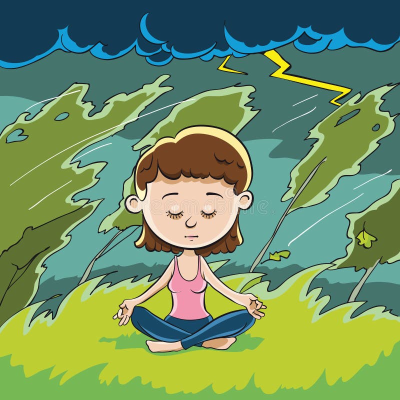 Come restare calmi illustrazione vettoriale. Illustrazione di idoneità ...