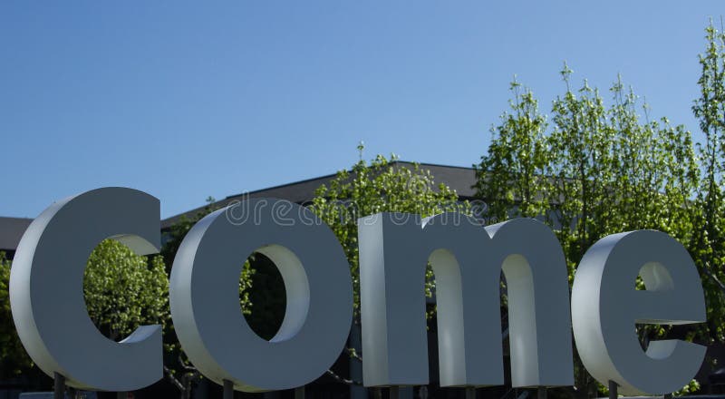 Welcome, Please Come In Sign Stock Image - Image of business, promotion ...