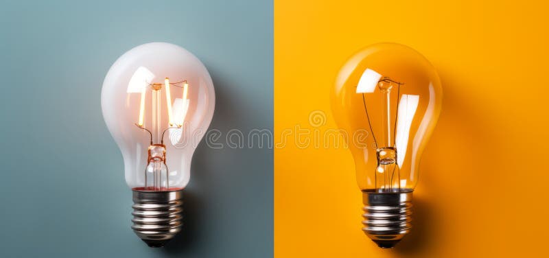 Come Up with an Idea. Resolve Problem. Brainstorming Concept with Light ...