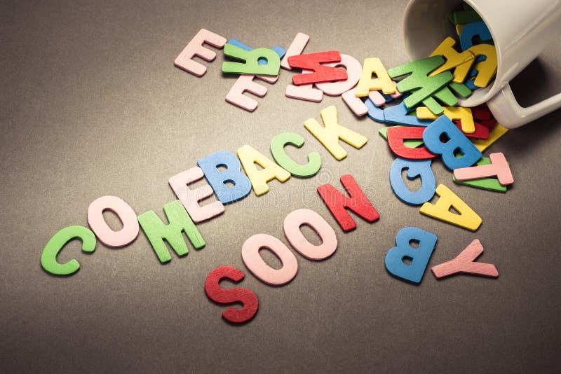 Come back soon stock image. Image of billboard, message - 23391455