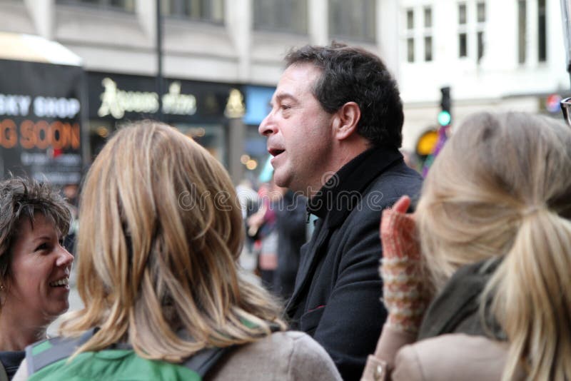 Comedian Mark Thomas at a TUC March and Demonstration in Central London ... Comedian Mark Thomas at a TUC March and Demonstration in Central London ...