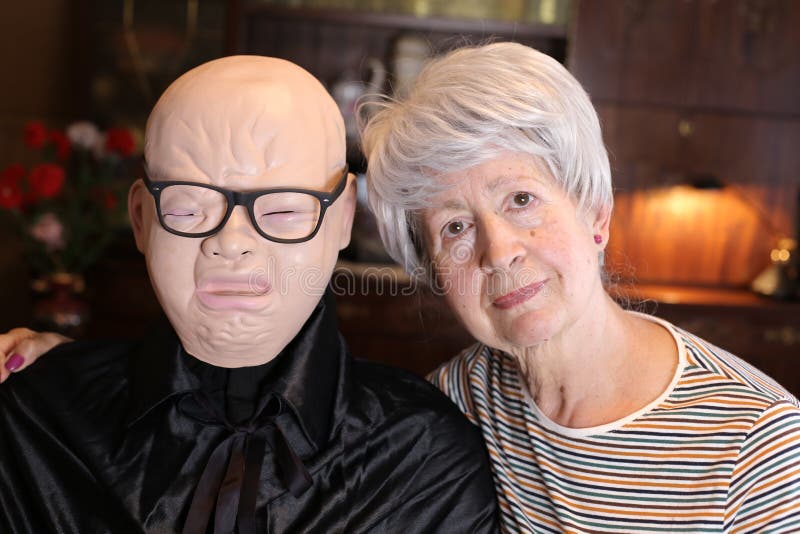 Comedic Image of Couple with a Disagreement Stock Photo - Image of ...