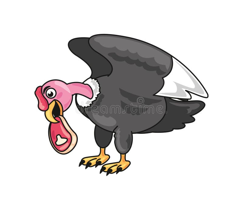 Comedor de condor andino ilustração do vetor. Ilustração de pena ...