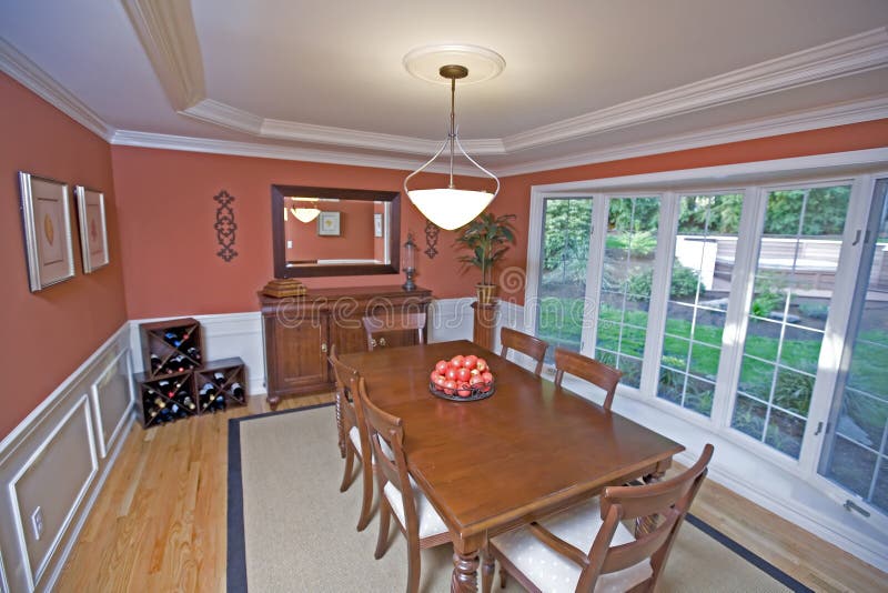 Comedor formal imagen de archivo. Imagen de hardwood, venta - 5433851