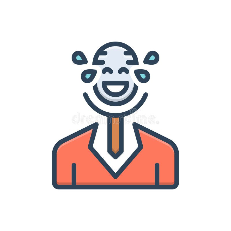 Color Illustration Icon for Comedy, Comic and Laughs Stock Illustration ...