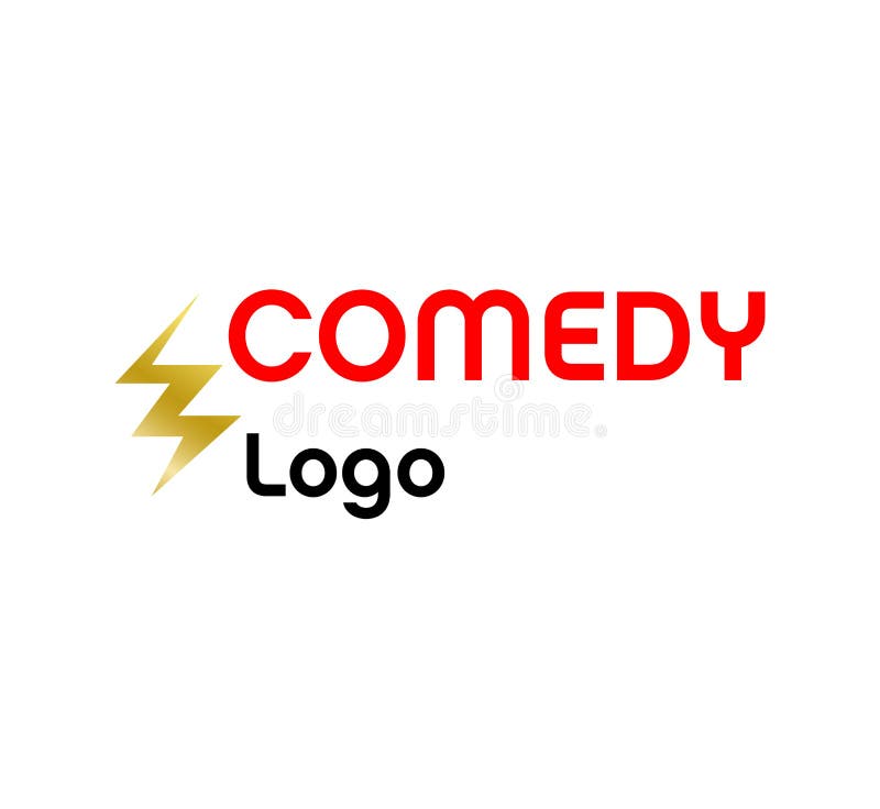The comedy logo 4 stock vector. Illustration of concert - 178428955