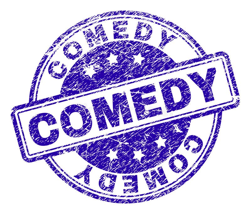 Grunge Textured COMEDY Stamp Seal Stock Vector - Illustration of ...