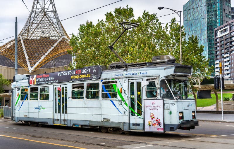 Comeng Z3 Class Tram On St Kilda Road In Melbourne Australia Editorial Photography Image Of