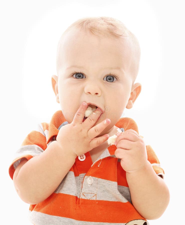 Comer do bebê imagem de stock. Imagem de comer, alimento - 17694619
