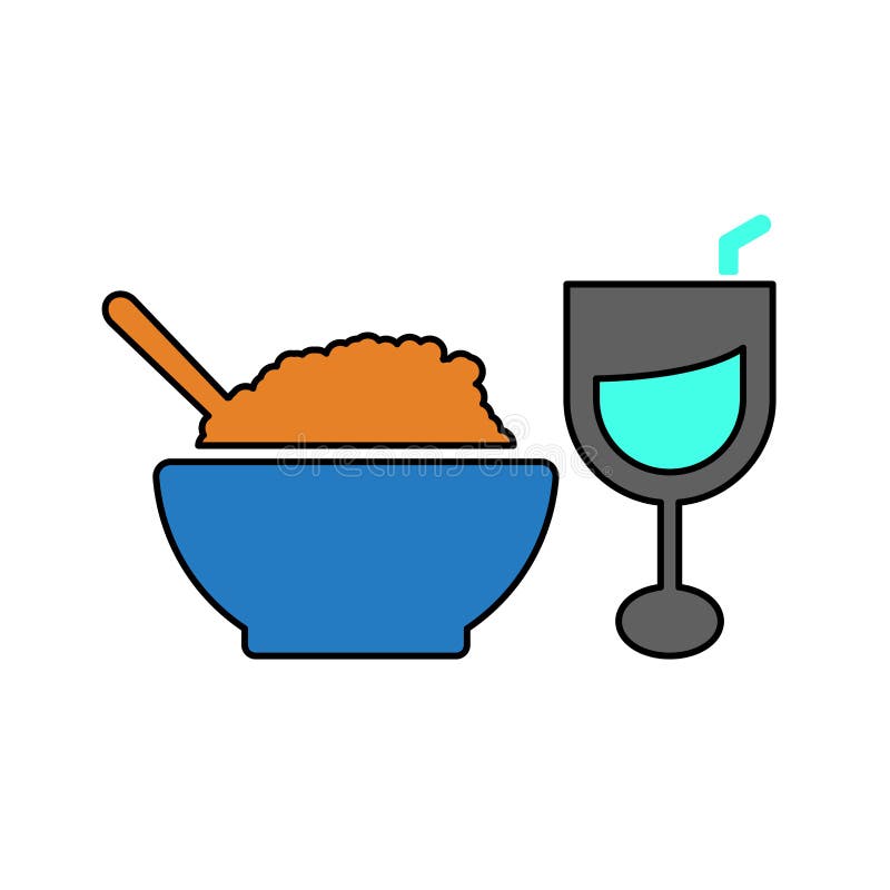 Comestible, Eatable Icon. Colorful Vector Graphics Stock Vector ...