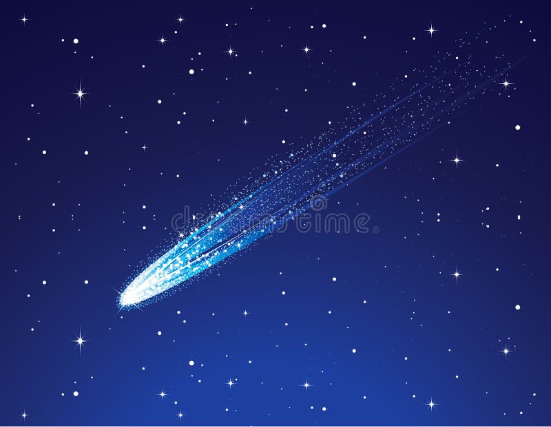Comet stock vector. Illustration of celestial, milky - 10256844