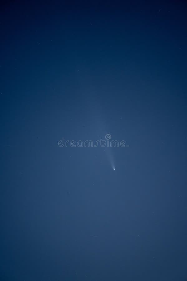 Comet C 2023 A3 Tsuchinshan Atlas Visible Just after Sunset Stock Photo ...