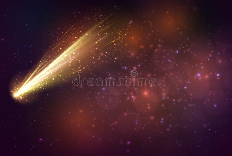 Comet background. stock vector. Illustration of shooting - 119068498