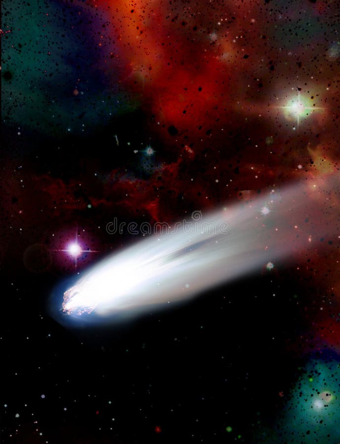 Comet chase stock illustration. Illustration of cometary - 46757775