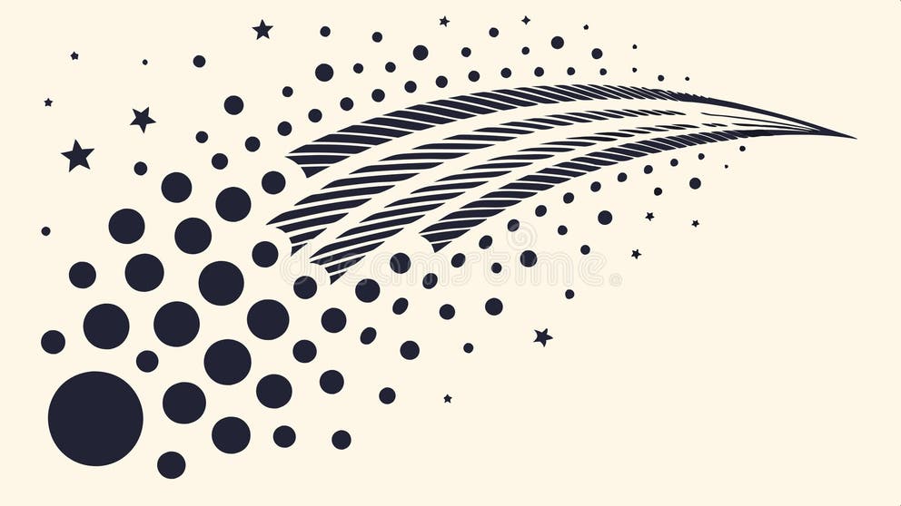 Comet Design Element for Space and Celestial Themes Vector Design ...