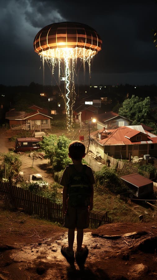 Comet Falling Toward Earth for Massive Destruction Stock Illustration ...