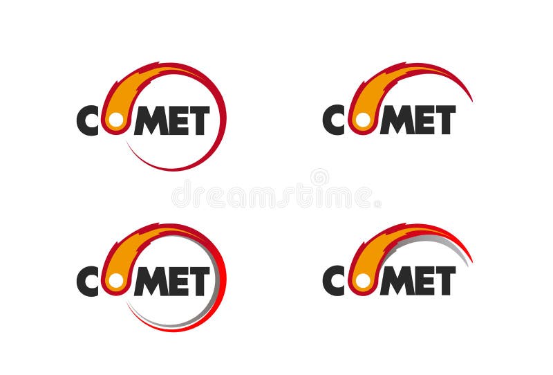 Comet Flame Burning Up for Business Logo Stock Vector - Illustration of ...