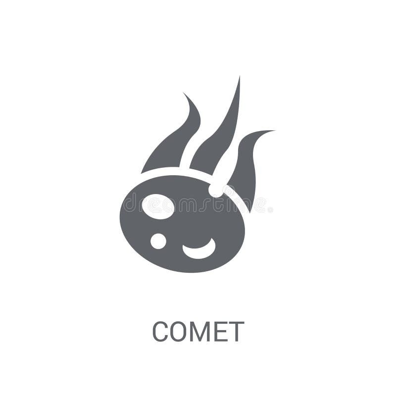 Comet Icon. Trendy Comet Logo Concept on White Background from a Stock ...