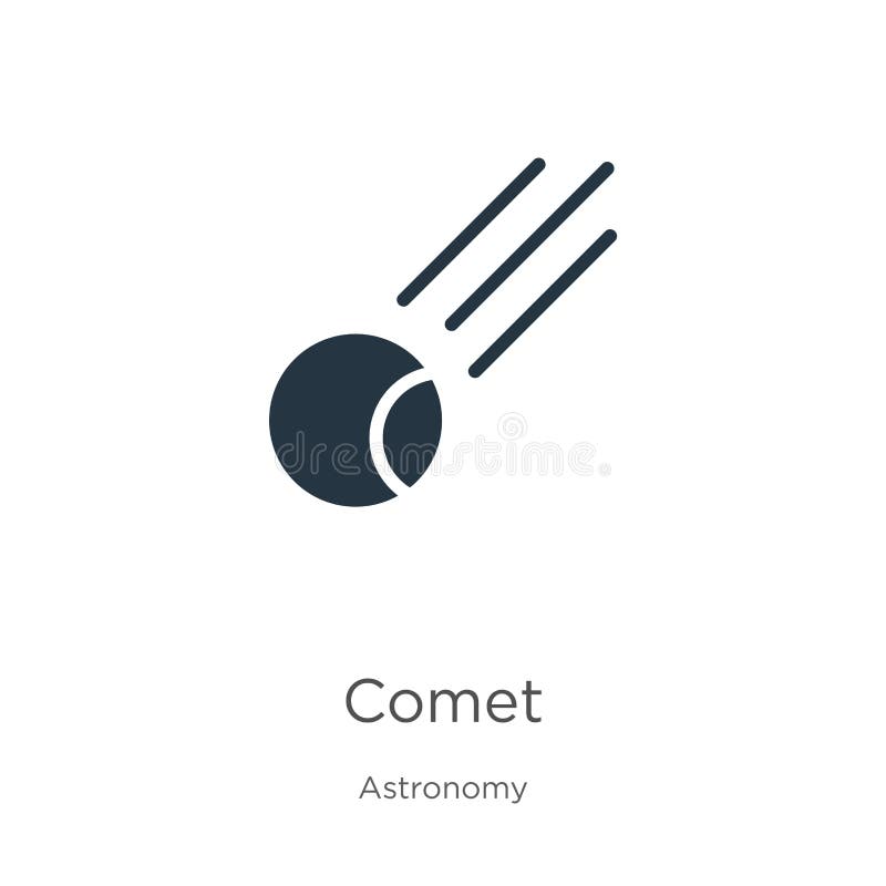 Comet Icon Vector. Trendy Flat Comet Icon from Astronomy Collection ...