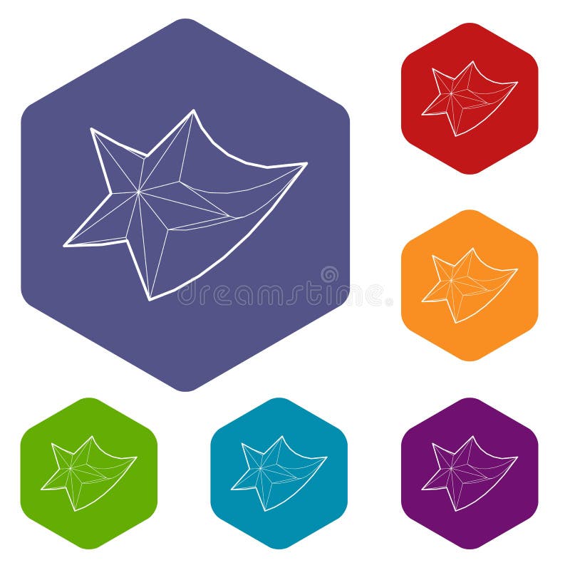 Comet Icons Vector Hexahedron Stock Vector - Illustration of rating ...