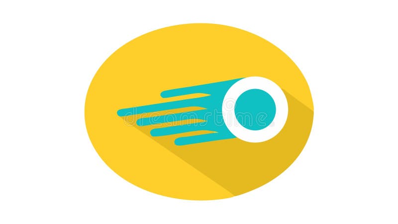 Comet Meteor Space Object Speed Lines Icon, Vector Design Generative AI ...