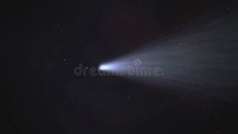 A Comet Moving Faster in Outer Space. Stock Video - Video of ...