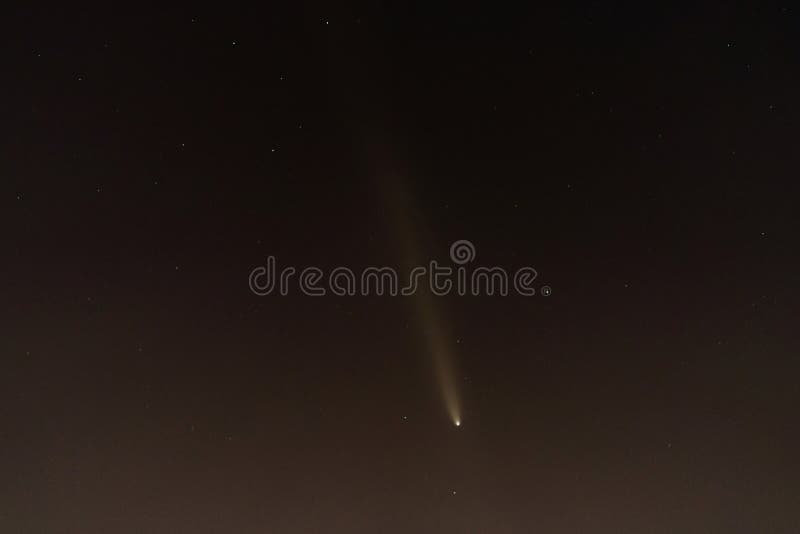 A Comet Soars through the Night Sky Stock Photo - Image of fireball ...