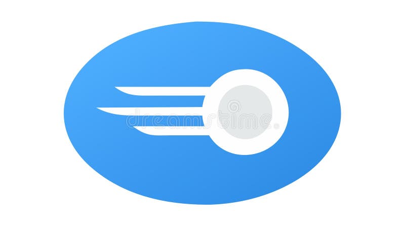 Comet or Speed Icon Vector Illustration in Flat Style, Vector Design ...