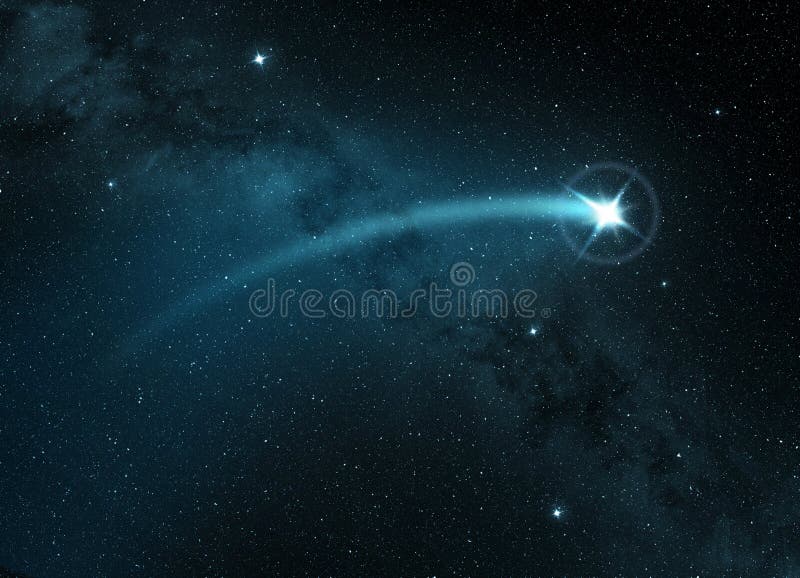 Comet star stock illustration. Illustration of black - 78507015