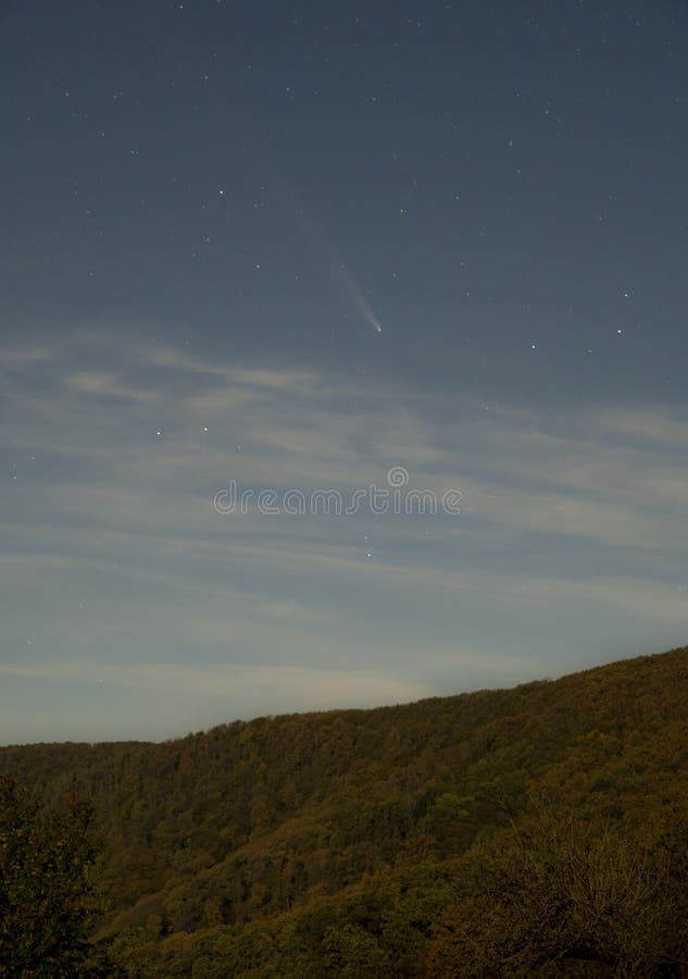Comet A3 (Tsuchinshan-ATLAS) Visible in the Night Sky. October 2024 ...