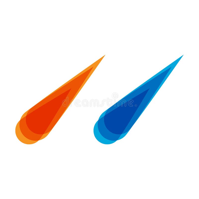 Comet Vector Icon Illustration Stock Vector - Illustration of design ...