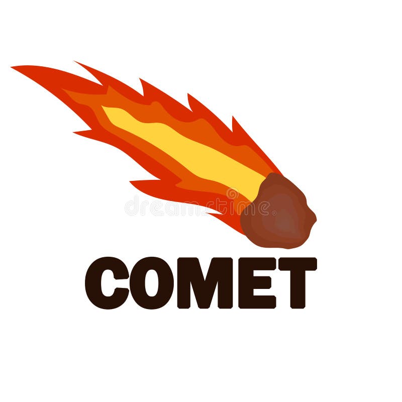 COMET. Vector Illustrations Eps10. Isolate on White Background Stock ...