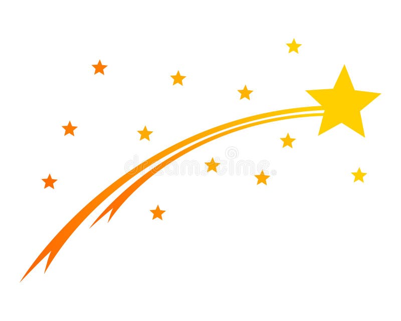 Cometa y estrellas ilustración del vector. Ilustración de fondo - 22931484