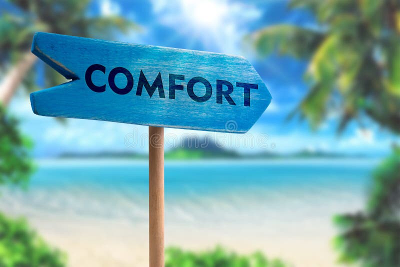 Comfort Zone Text With Summer Settings Concept Stock Photo - Image of ...