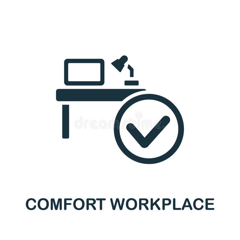 Workplace Icon. Line Style Symbol from Productivity Icon Collection ...