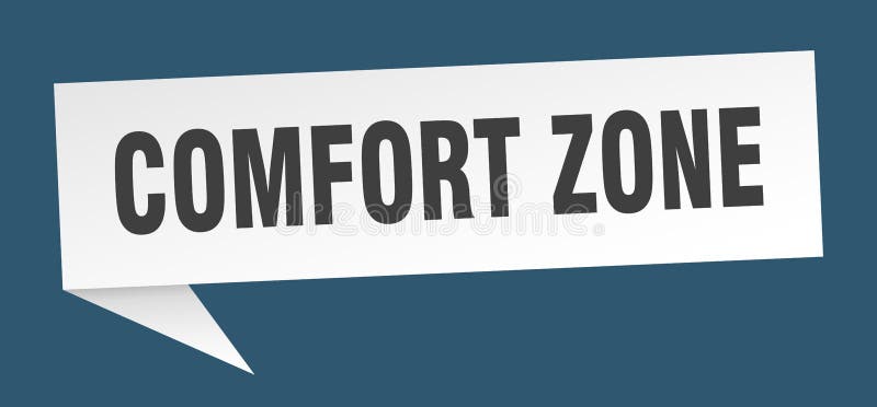 Comfort Zone Banner. Comfort Zone Speech Bubble Stock Vector ...