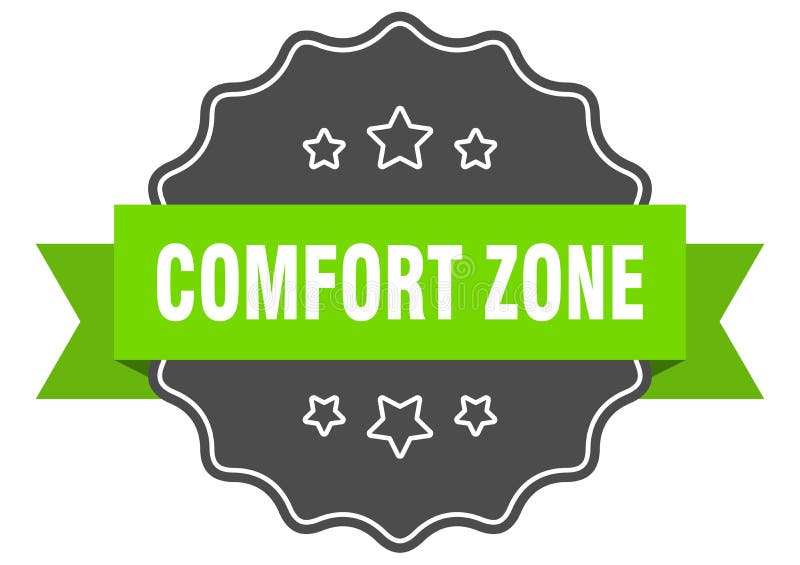 Comfort Zone Label. Comfort Zone Isolated Seal. Sticker. Sign Stock ...