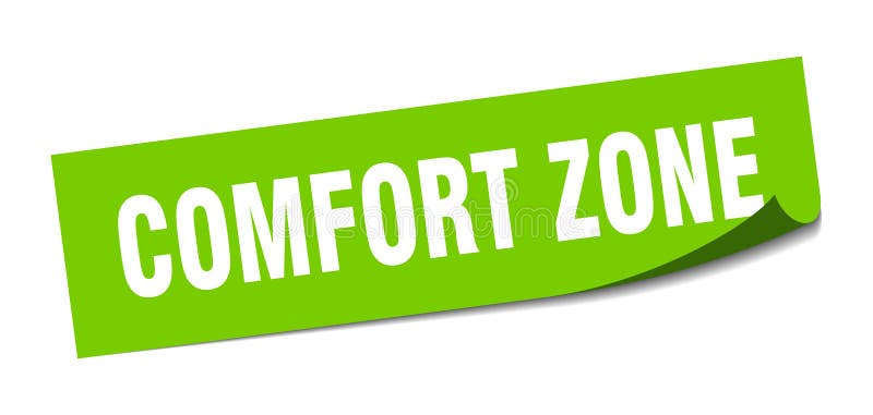 Comfort Zone Sticker. Square Isolated Label Sign. Peeler Stock Vector ...
